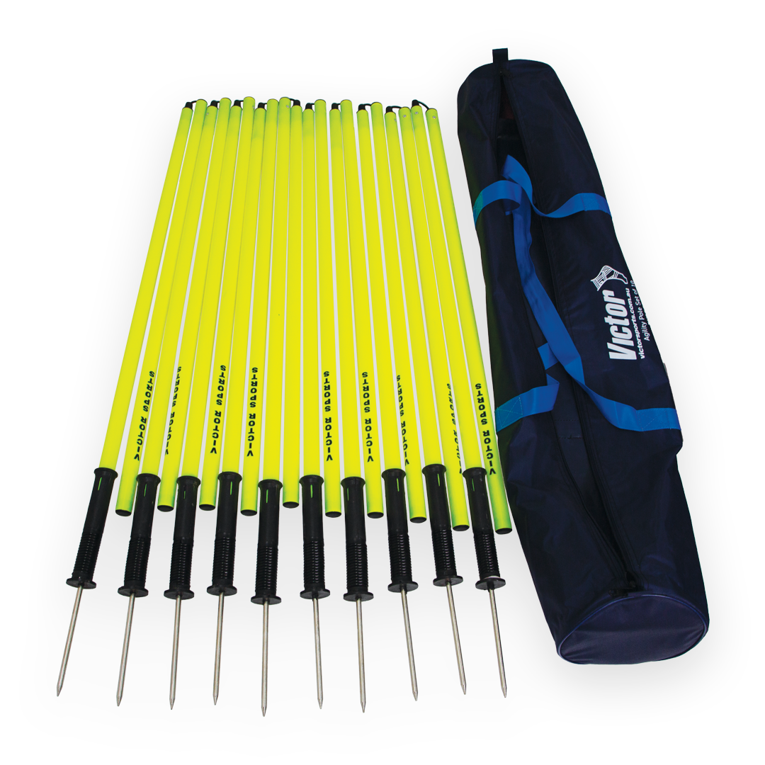 VICTOR AGILITY POLE SET OF 10 & BAG – Victor New Zealand